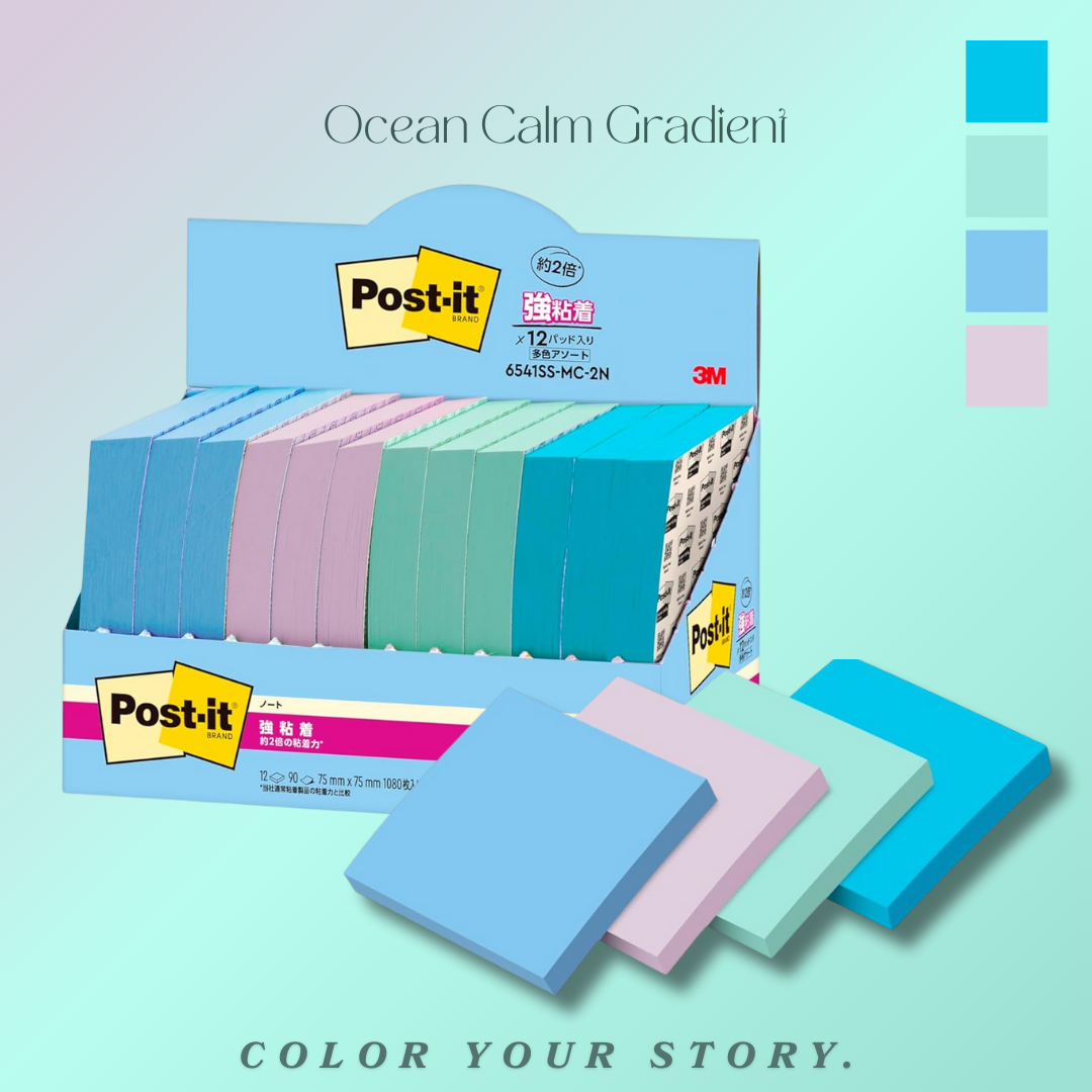 [SG] Post-It 75 x 75mm Super Sticky Notes | 90 Sheets x 12 Pads [Everg ...