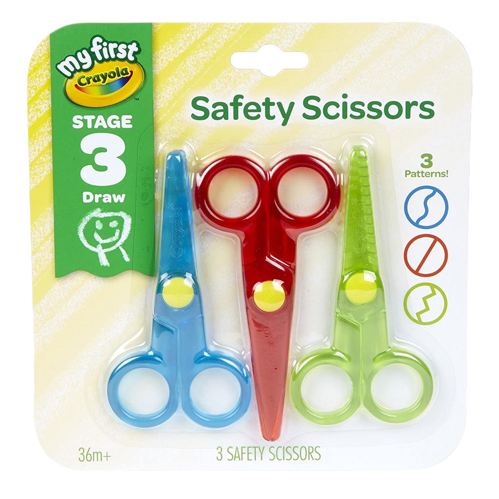 [SG] Crayola 811458 My First Safety Scissors 3ct [Evergreen Stationery
